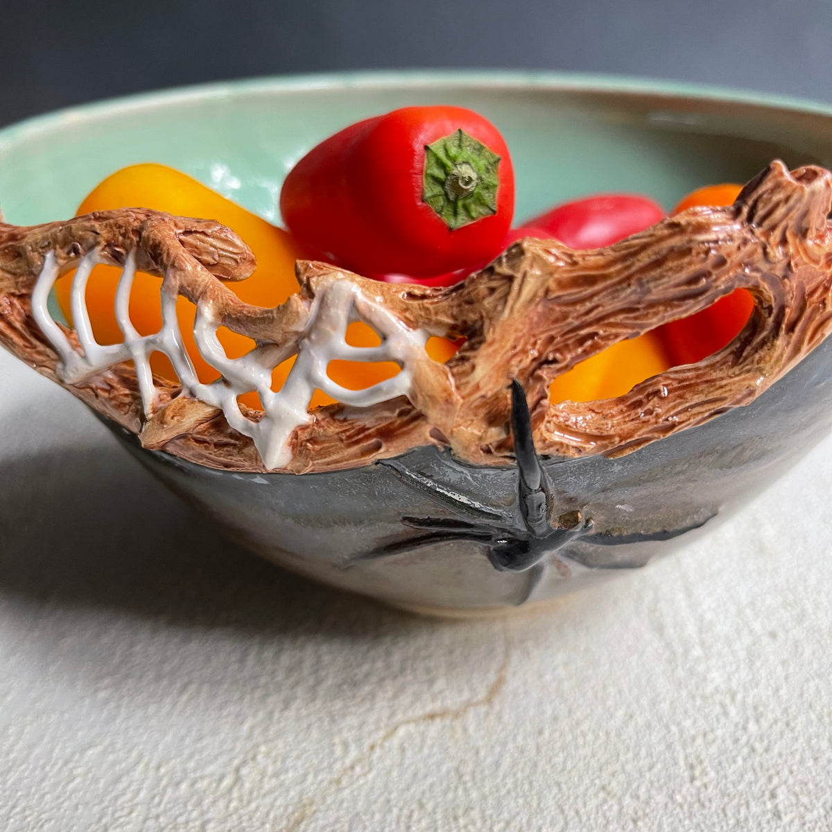 Spider Web bowl SPRT4 – Lee Wolfe Pottery