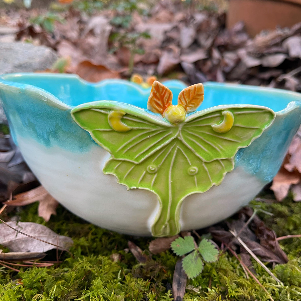 handmade ceramic serving set flower and leaf – Lee Wolfe Pottery
