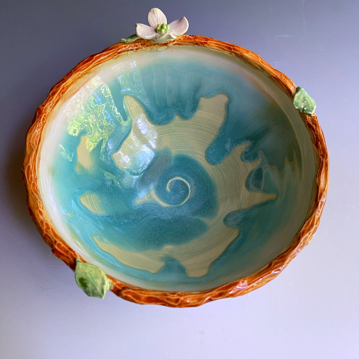 Dogwood bloom bowl DB7 2 C – Lee Wolfe Pottery