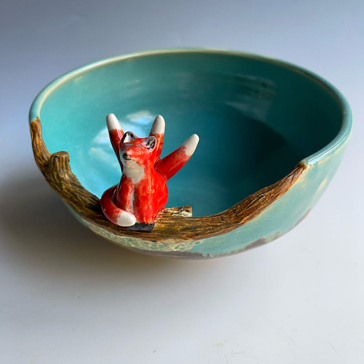 handmade ceramic serving set flower and leaf – Lee Wolfe Pottery