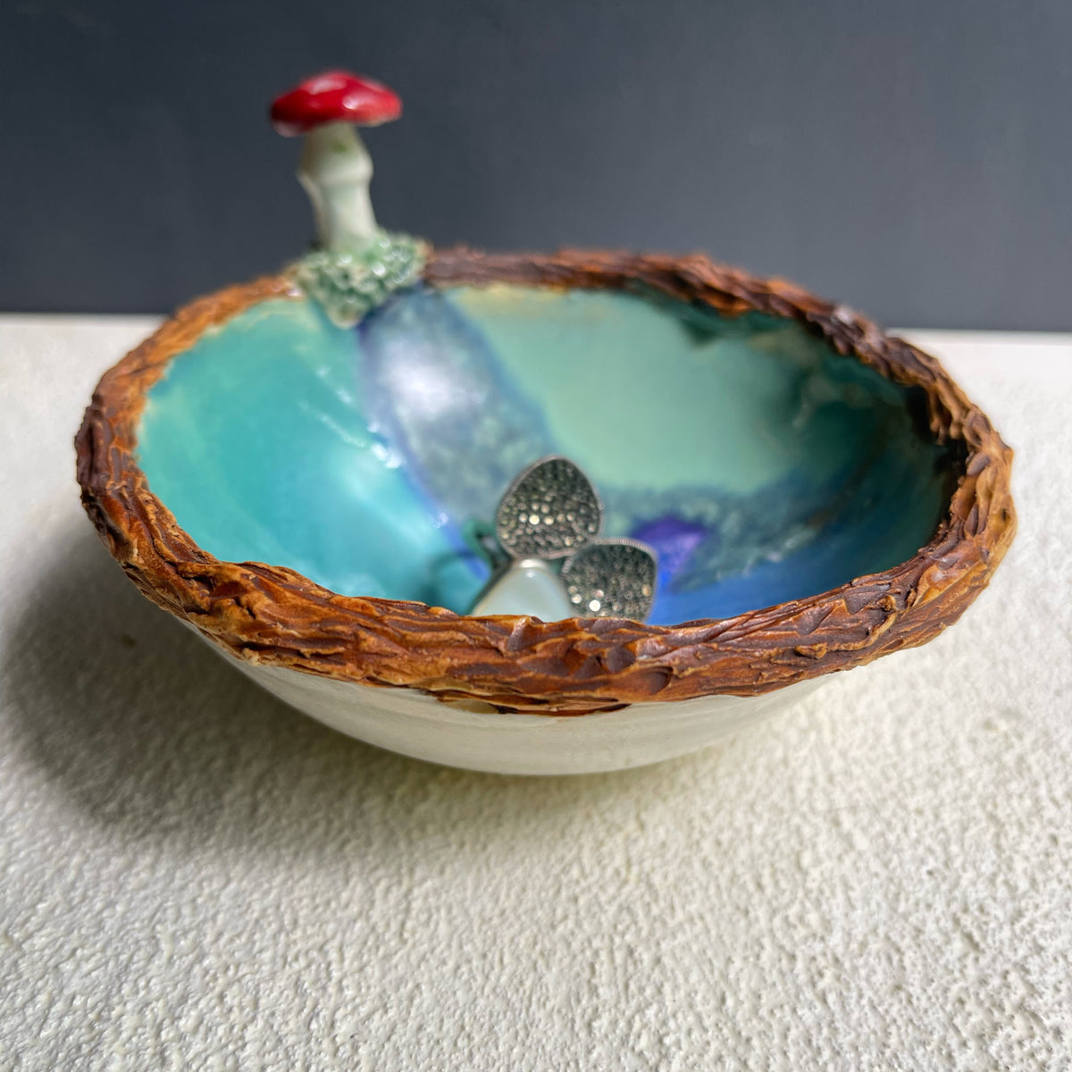 Mushroom tray M4 – Lee Wolfe Pottery